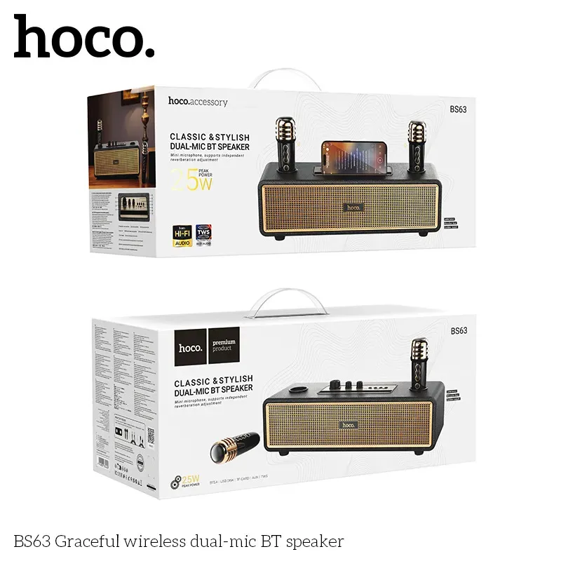 Loa Bluetooth Hoco BS63 Graceful Dual-Mic giá sỉ, bán buôn tốt nhất