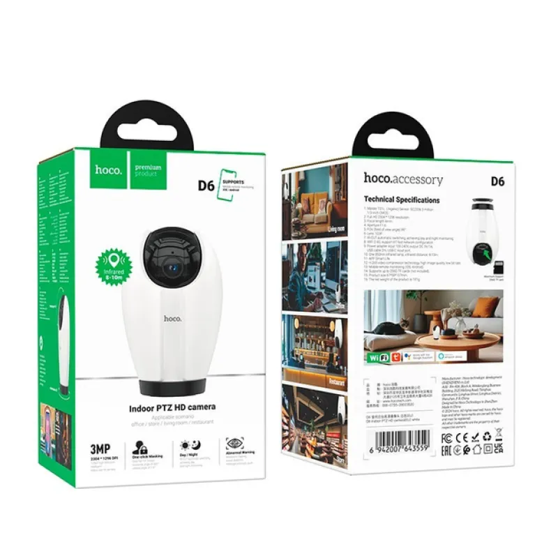 Camera Trong Nhà PTZ HD Hoco D6 giá sỉ, bán buôn số lượng lớn