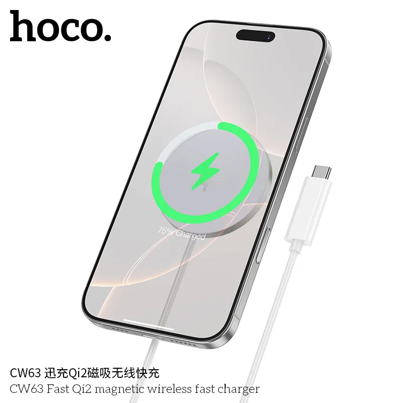 Sạc Không Dây Hoco CW63 Fast Qi2 giá sỉ – Bán buôn uy tín